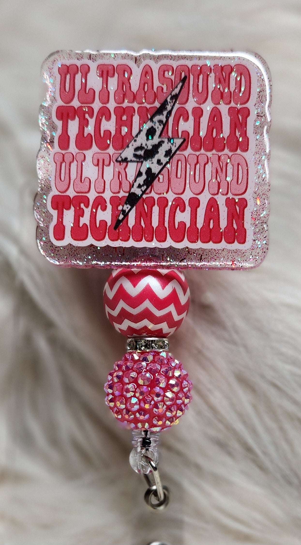 Ultrasound Tech. #3 Badge Reel Face – Self Expression by Amanda