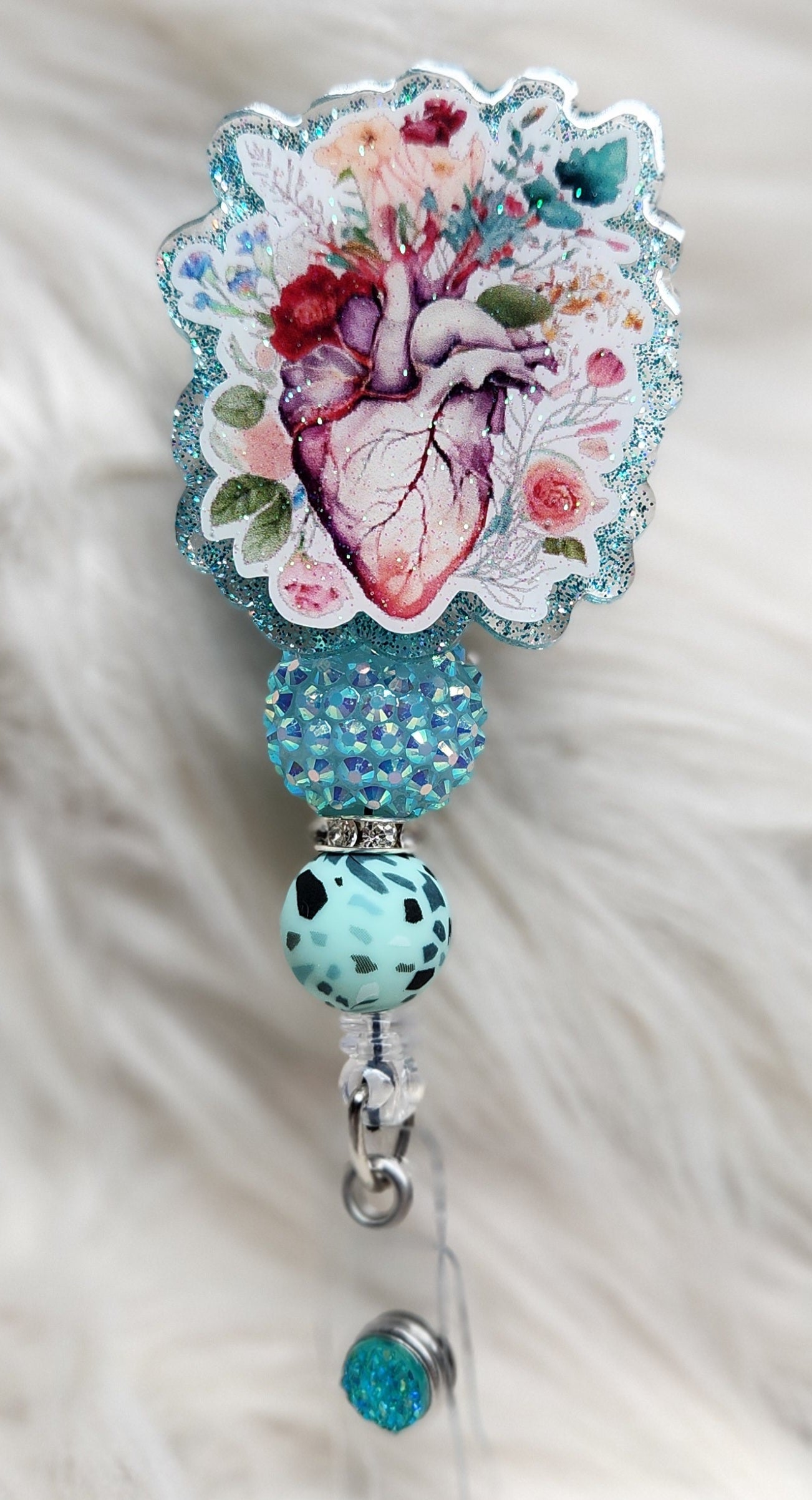 Anatomical Heart #1 Badge Reel Face – Self Expression by Amanda